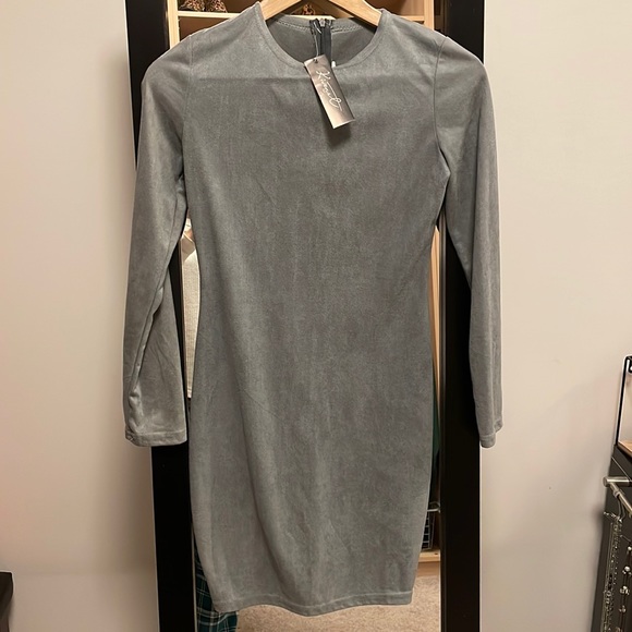 Kivest | Dresses | Bogo Nwt Gray Longsleeve Body Dress | Poshmark
